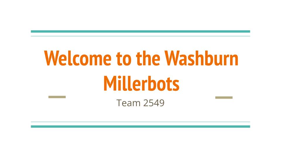 First Meeting! – Washburn Millerbots 2549